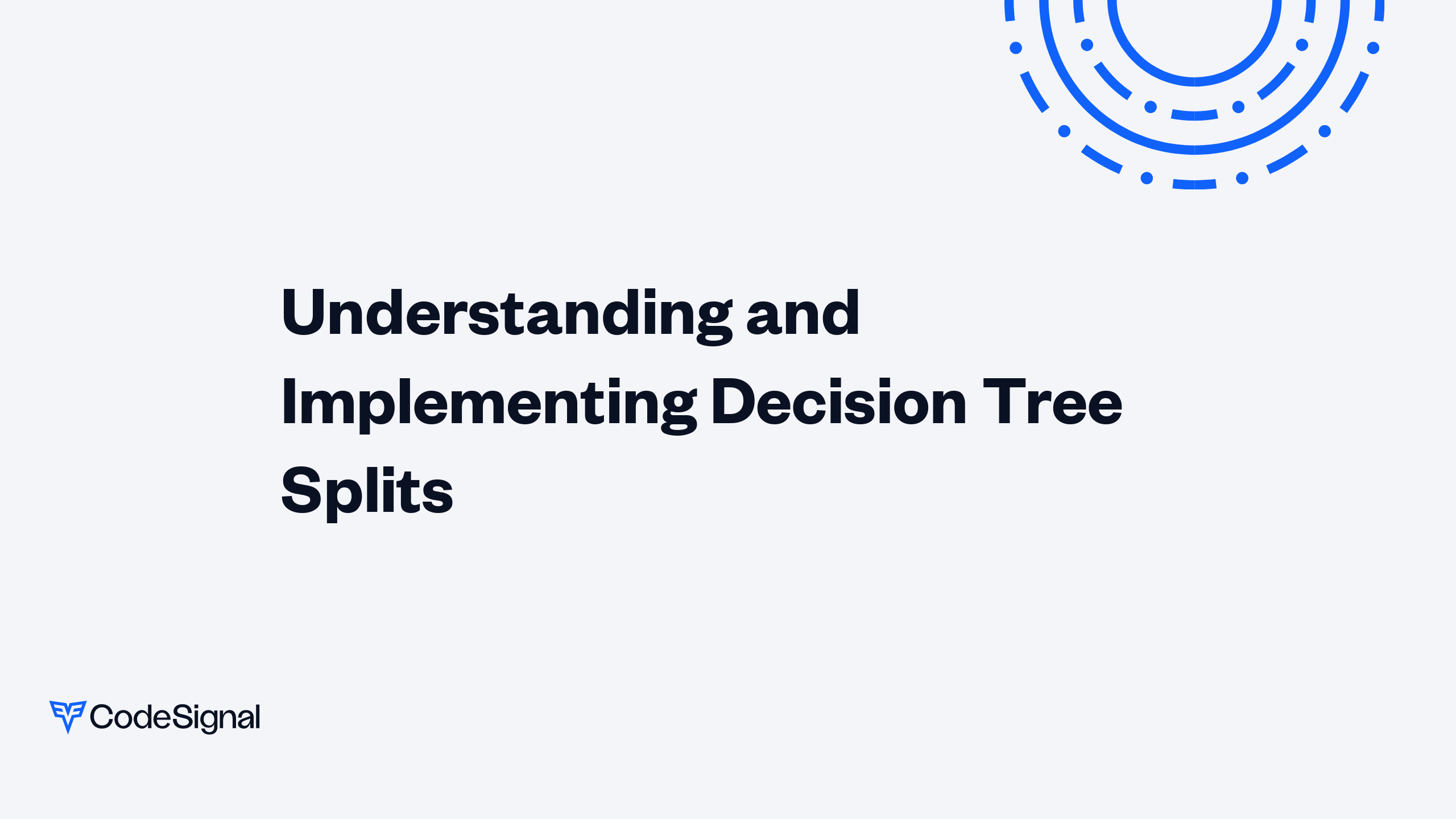 Understanding and Implementing Decision Tree Splits | CodeSignal Learn