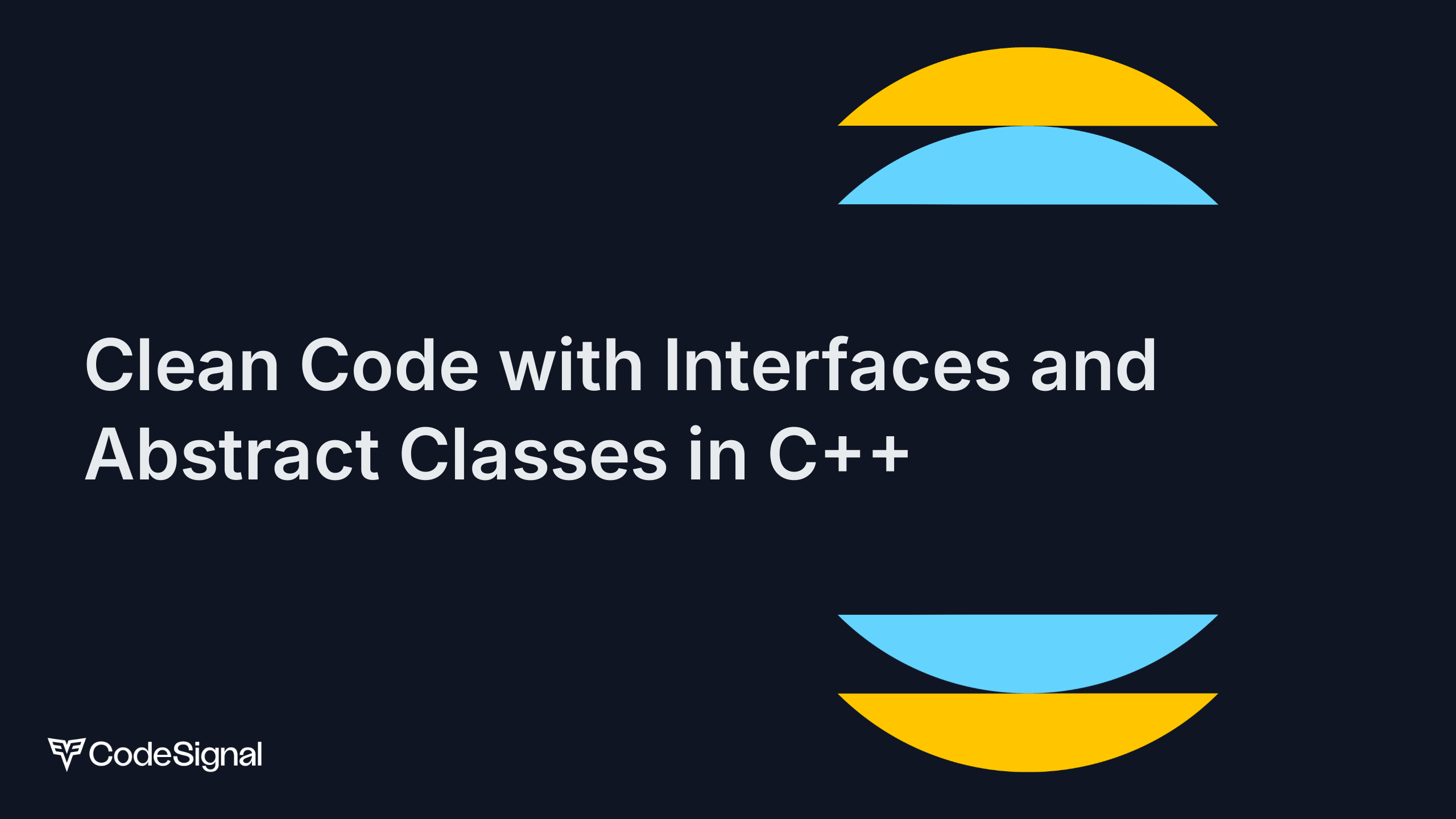 Clean Code with Interfaces and Abstract Classes in C++ | CodeSignal Learn