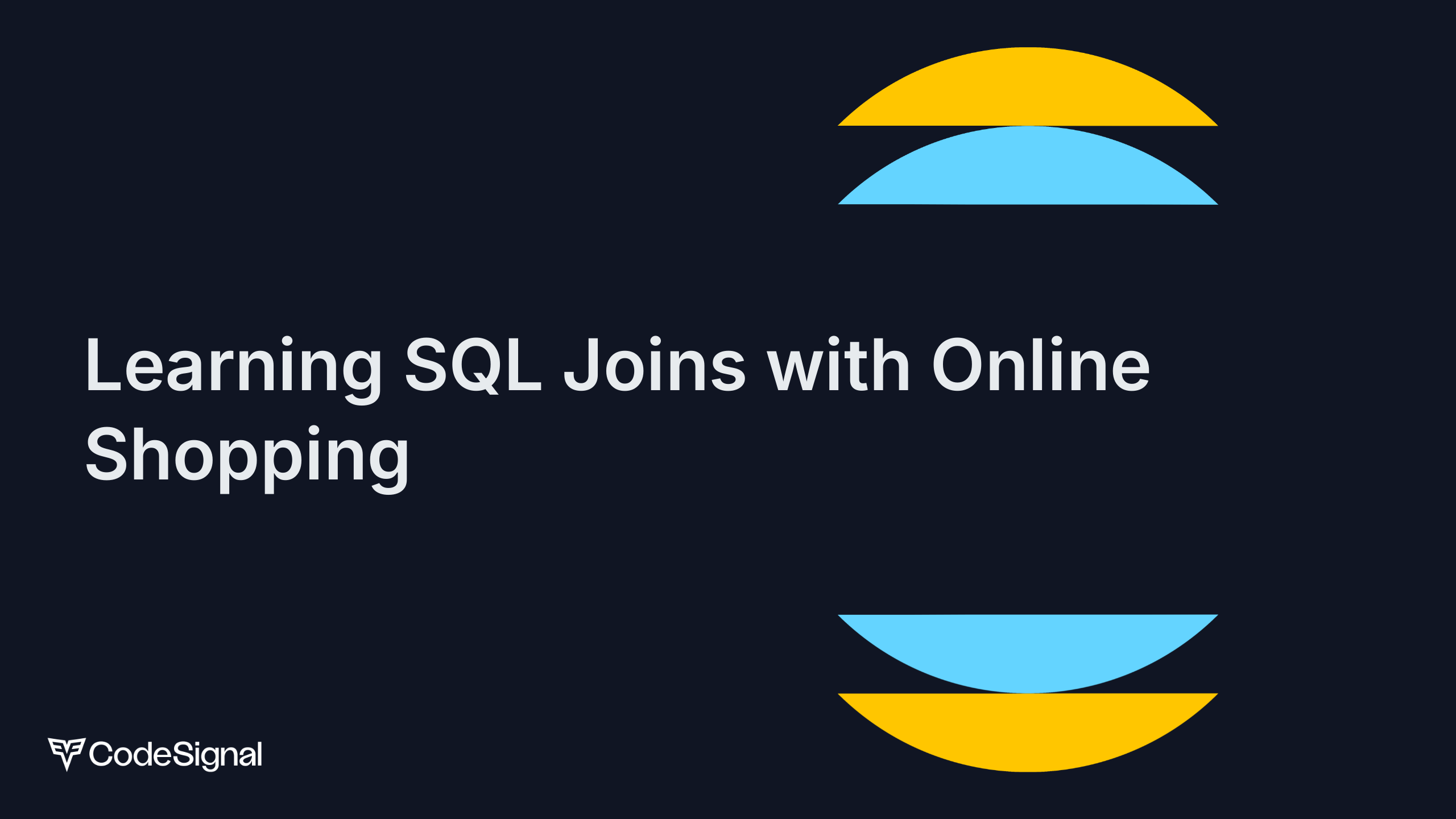 Learning SQL Joins with Online Shopping | CodeSignal Learn